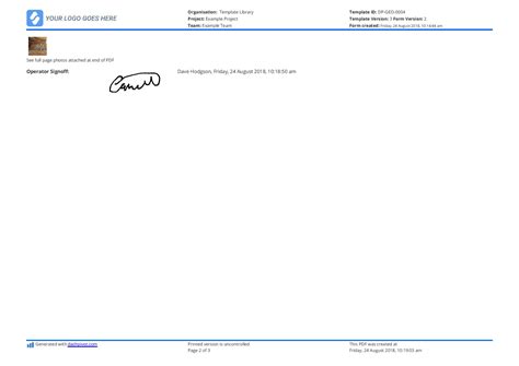 Geotechnical Engineering Report Template Borehole Yield Test