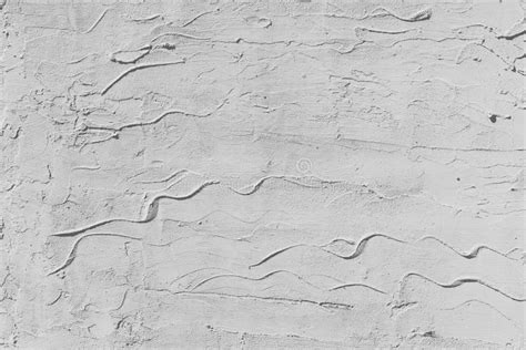 Light Gray White Plaster Wall With Abstract Stucco Pattern Texture Surface Background Stock