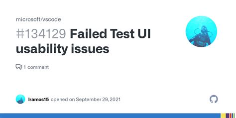 Failed Test Ui Usability Issues · Issue 134129 · Microsoftvscode · Github