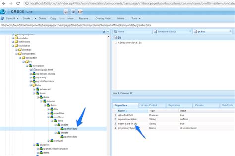 Experiencing Adobe Experience Manager Aem Cq Aem 6530 Touch Ui Date Picker Save Date Time