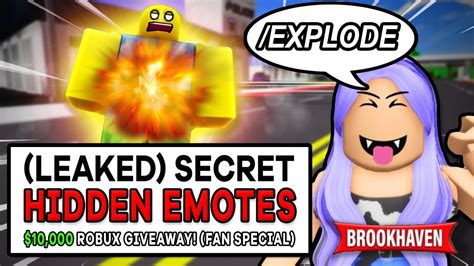 NEW All Hidden Emotes In Brookhaven Roblox Brookhaven RP Roblox Roblox Codes Brookhaven