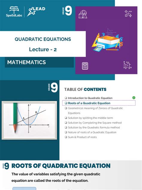 Quadratic Equations L2 Pdf