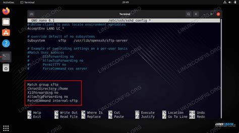 How To Setup SFTP Server On Ubuntu Jammy Jellyfish Linux Linux Tutorials Learn Linux
