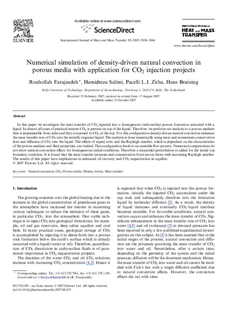 Pdf Numerical Simulation Of Natural Convection In An Inclined Square Cavity