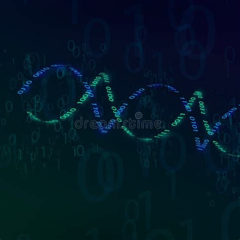 Dna Binary Code Vector Illustration Stock Vector Illustration Of Model Biology 100953968