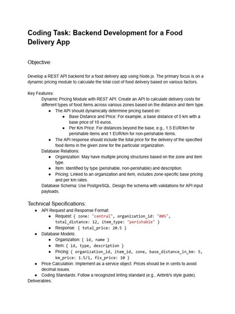 Food Delivery Assignment Pdf Databases Postgre Sql