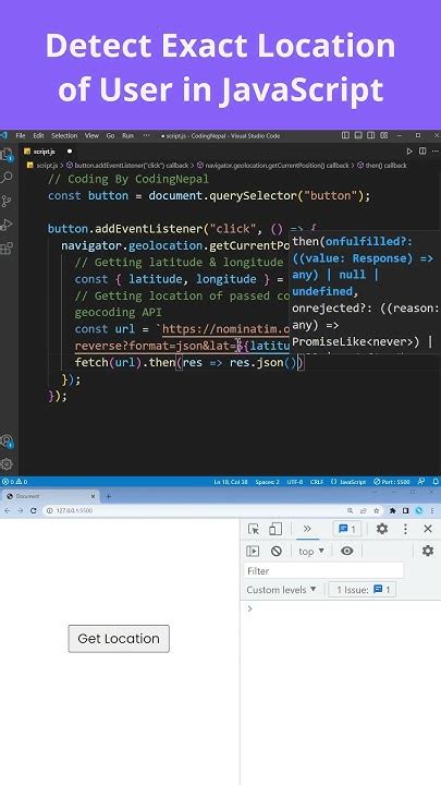 Get Exact User Location Using Javascript Youtube