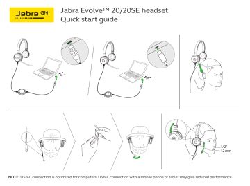 Jabra Evolve Se Headset User Guide Manualzz