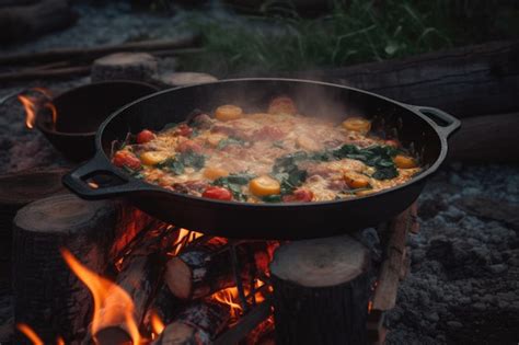 premium ai image campfire cookbook with recipes for hearty and delicious campfire meals