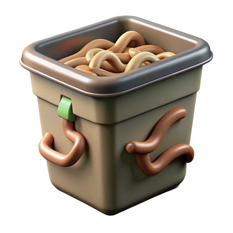 Beautiful Classic Compost Bin With Worms Cutout Professional 57408974 Png