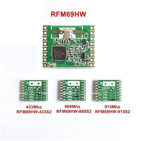 Rfm69hw Sx1231 433mhz 868mhz 915mhz 20dbm Hoperf Transceiver Rf Module