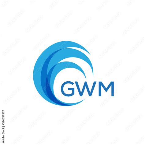 Gwm Letter Logo Gwm Blue Image On White Background Gwm Monogram Logo Design For Entrepreneur