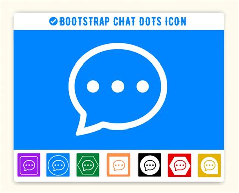 bootstrap chat dots icon bi bi chat dots icon code css html color button