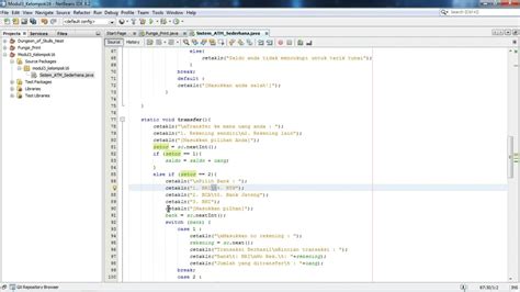[membuat] program atm sederhana dengan java youtube