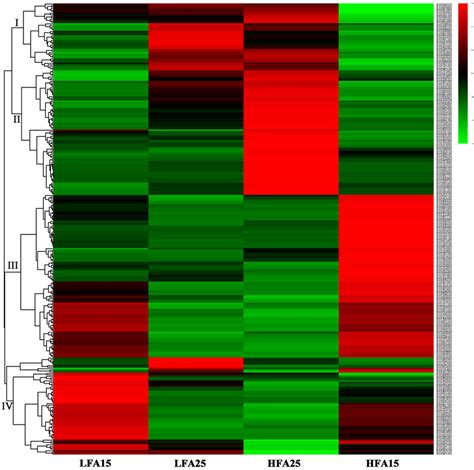 Hierarchical Clustering Analysis Of The Differentially Expressed Genes
