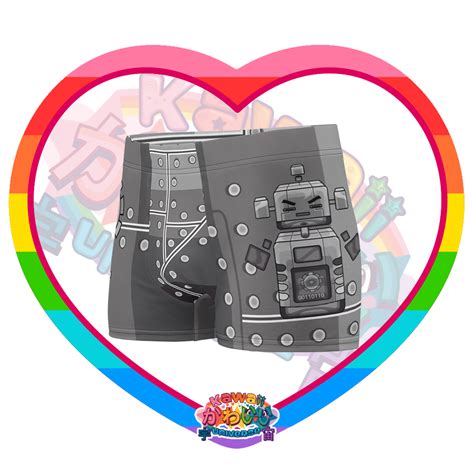 Kawaii Universe Cute Metallized Robot Mens Underwear