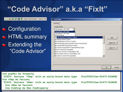 Ppt Dev230 Upgrading Vb 6 Applications To Visual Basic Net