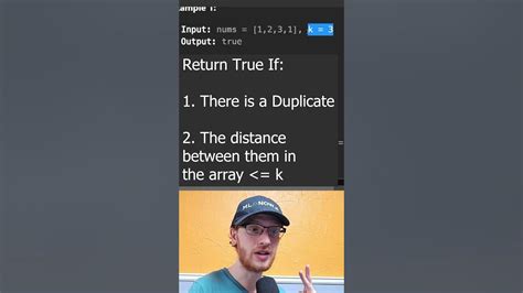 This Easy Faang Interview Question Is Awesome Contains Duplicate Ii