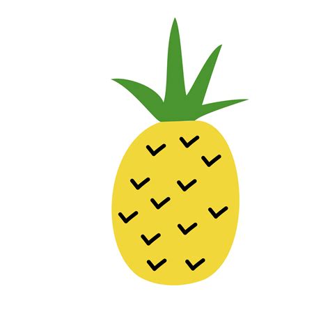 Cute Pineapple Cartoon 18760357 Png