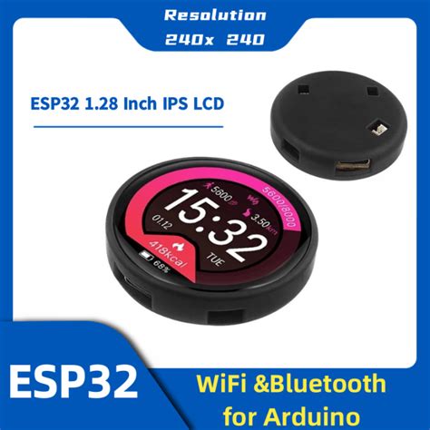 Esp32 C3 Gc9a01จอแสดงผลทรงกลมขนาด1 28นิ้ว Ips Esp32หน้าจอ Lcd บอร์ด