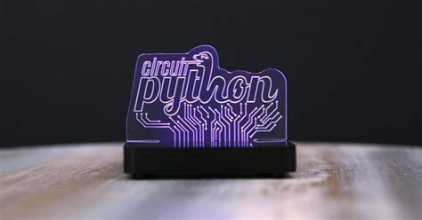 Led Acrylic Sign With Neopixels And Circuit Python By Adafruit Download Free Stl Model