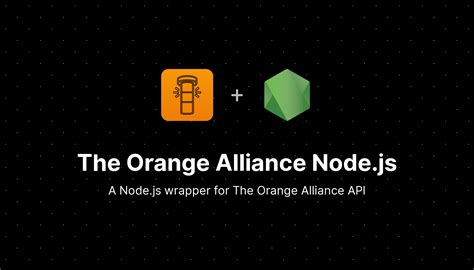 Github The Orange Alliance The Orange Alliance Nodejs A Node Js
