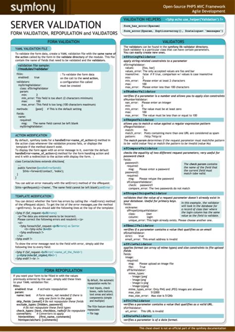 Symfony Server Validation Printable Pdf Download