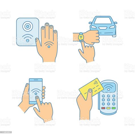 Nfc 기술 아이콘 근거리 무선 통신에 대한 스톡 벡터 아트 및 기타 이미지 근거리 무선 통신 무선 기술 벡터 Istock