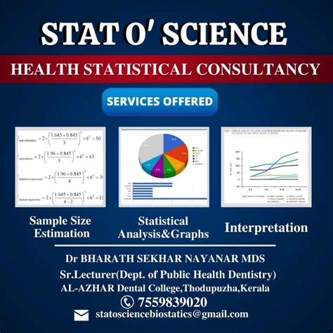 Drbharath Sekhar Nayanar On Linkedin Biostatistics Biostatistician