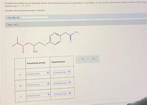 Solved Complete The Tables By Providing The Names Of The