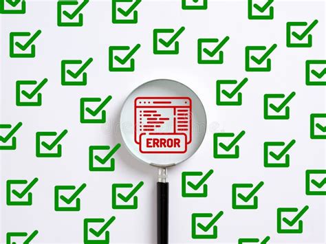 Error Detection Finding The Malfunction In The System Stock Illustration Illustration Of