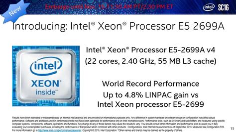 Intel Announces the Xeon E5-2699A at SC 2016 | TechPowerUp