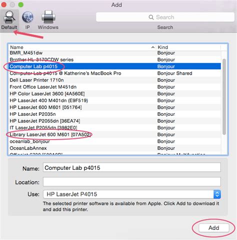 Coastal And Marine Sciences Institute Adding A Network Printer Mac