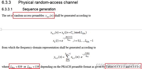 Nr Prach一preamble的确定 Csdn博客