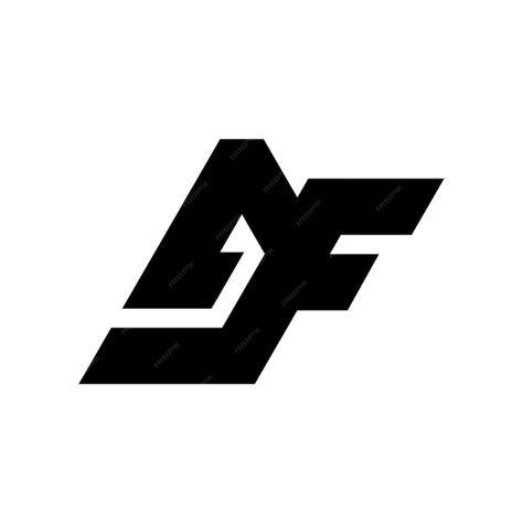 Premium Vector Letter Af Monogram Minimal Logo Initials Fa