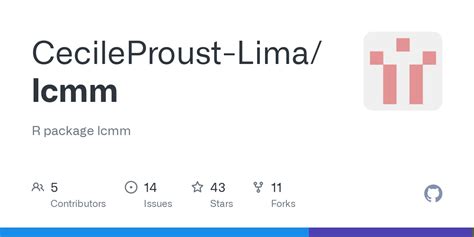Github Cecileproust Limalcmm R Package Lcmm