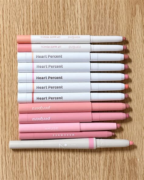 런민 On Twitter 롬앤 01 텐더리 피치 02 더비 핑크 하트퍼센트 01 피치 베이지 02 크리미 핑크 04