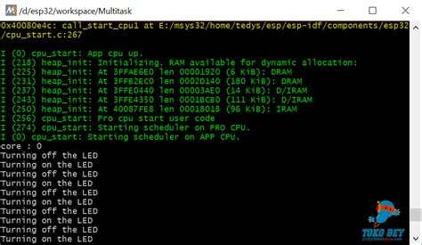 Tutorial Esp32 Dengan Esp Idf 4 Multitasking Dengan Freertos Bagian