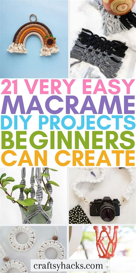 What Can You Make With Macrame Easy Diy Macrame Projects For Beginners Artofit