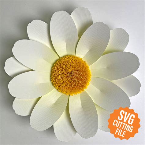 Daisy Flower Cut Out Template