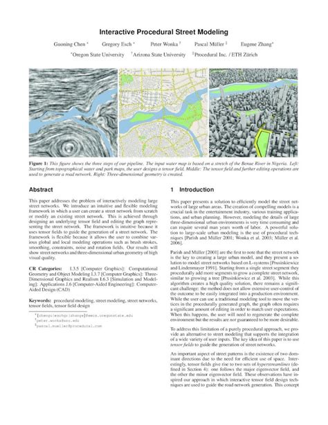 Pdf Interactive Procedural Street Modeling Dokumentips