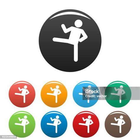 스틱 그림 Stickman 아이콘 그림 벡터를 간단한 설정 개념과 주제에 대한 스톡 벡터 아트 및 기타 이미지 개념과 주제 검은색 끈적거리는 Istock