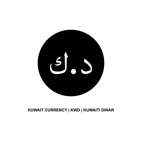 Kuwait Currency Icon Symbol With Iso Code Kuwaiti Dinar Iso Code Kwd