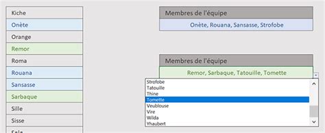 Liste déroulante à choix multiples en VBA Excel