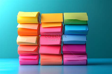 다채로운 스티커 메모 사진 무료 다운로드 Lovepik