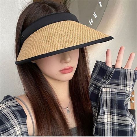 헤네스 패밀리 바이저 썬캡 라탄 비치 여름 썬캡모자 4color