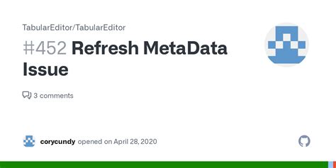 Refresh MetaData Issue Issue TabularEditor TabularEditor GitHub