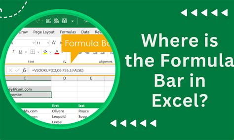 Where Is The Formula Bar In Excel Earn And Excel