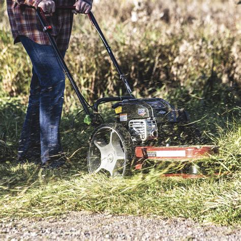 Earthquake Walk Behind String Mower — 163cc 22in Cutting Width