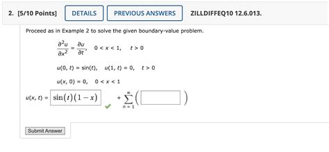 Solved Proceed As In Example 2 ﻿to Solve The Given